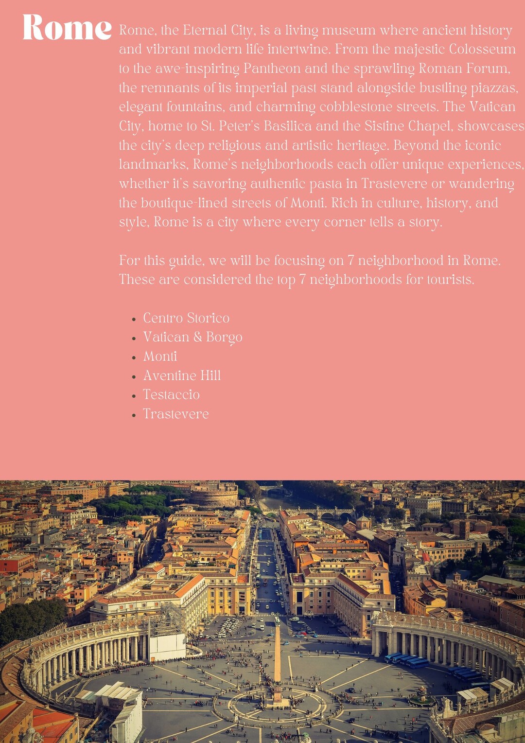 Rome Digital Travel Guide - Etsy