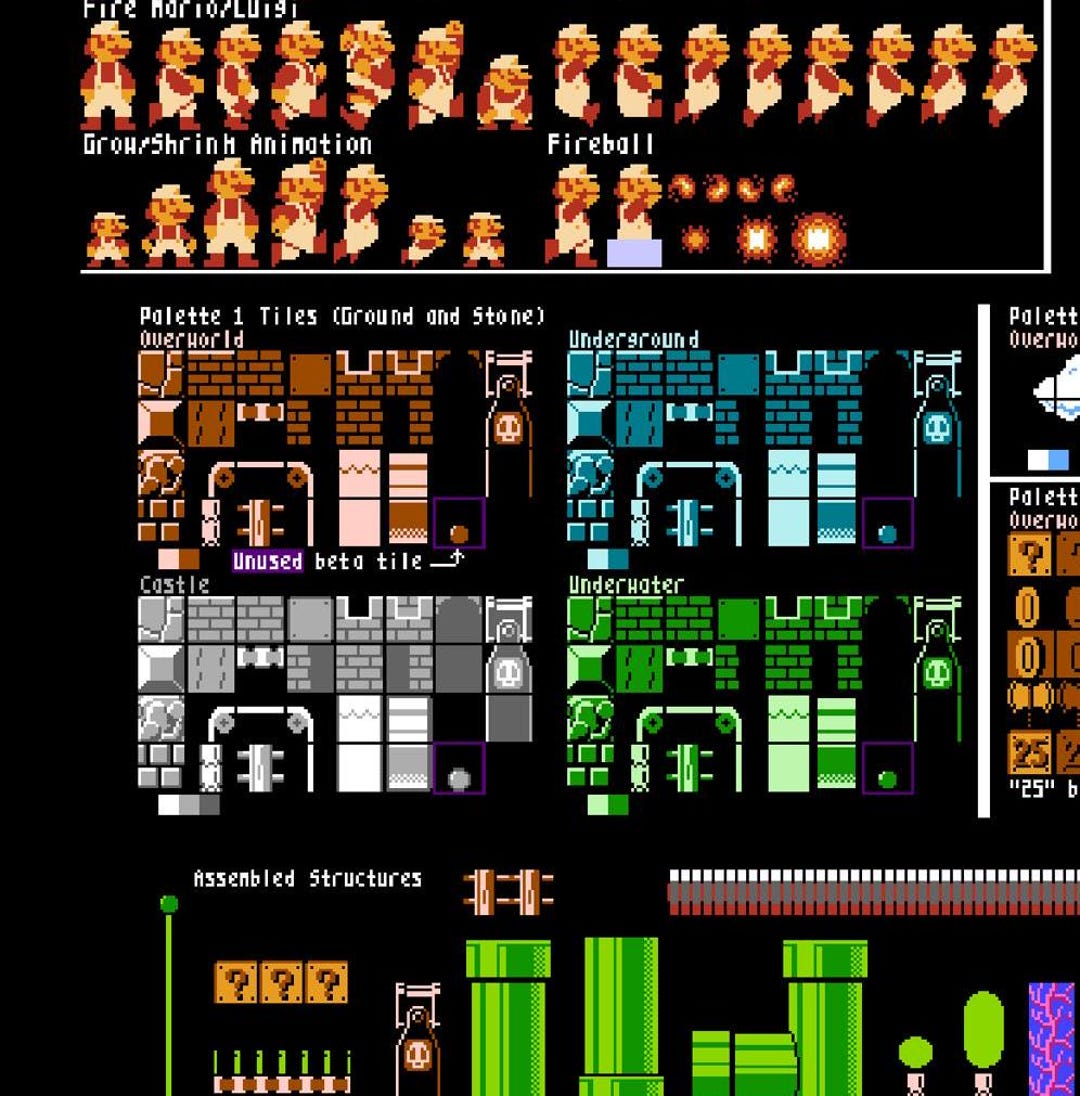 Super Mario Bros Pixel Bundle Alphabet & Numbers, Png, Jpg, Eps Psd Pdf ...