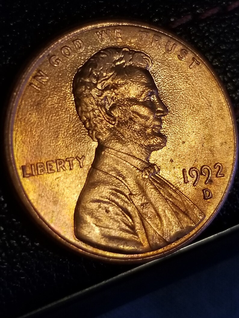 RARE 1992 D Lincoln Memorial Uncirculated Die Chip Error Penny - Etsy