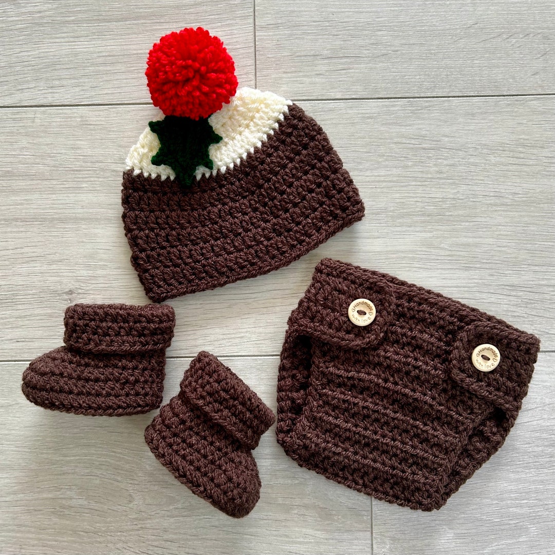 Christmas Pudding Outfit, First Christmas, Newborn Photography, Cake ...