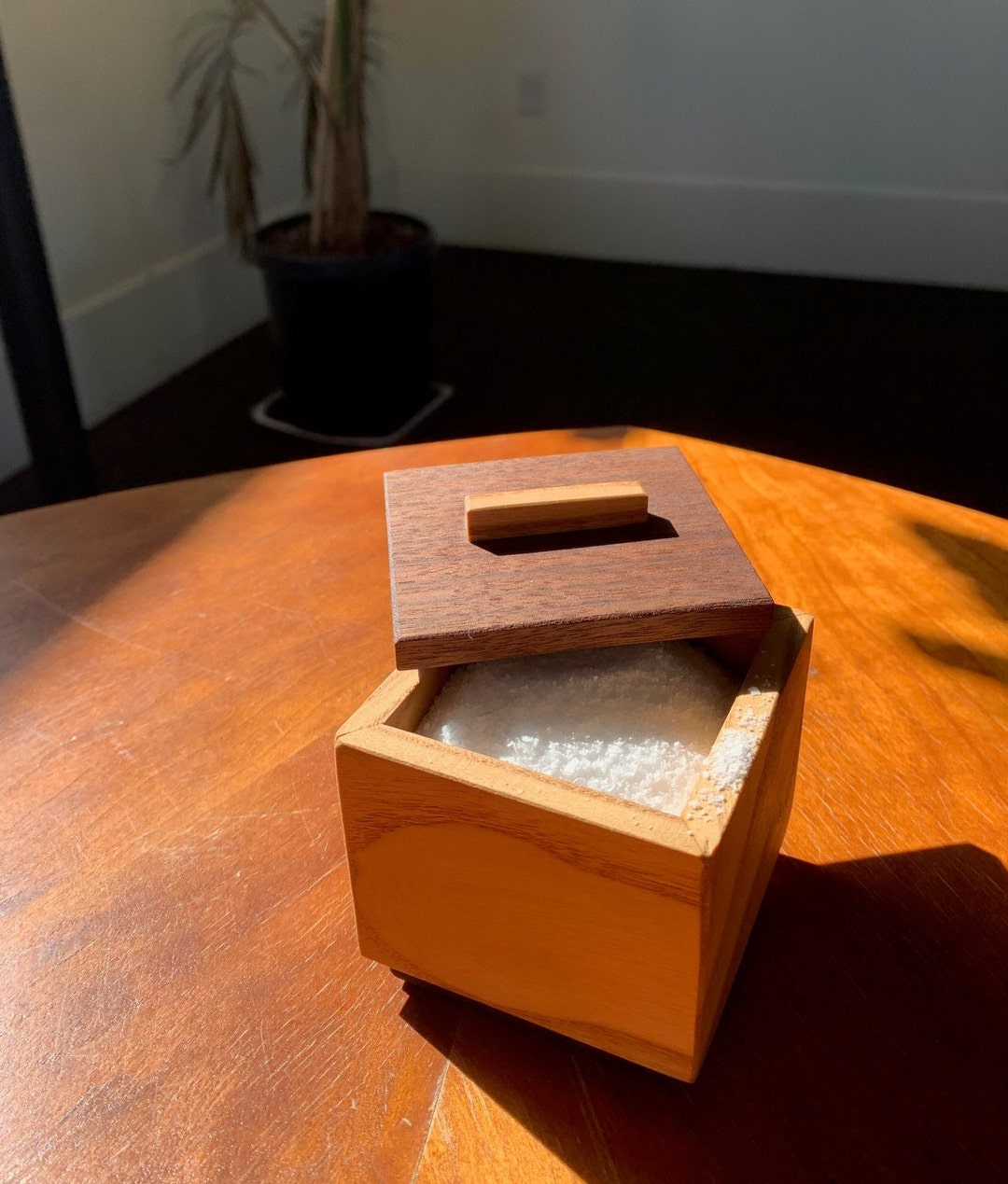 Wooden Salt Box, Mini Wooden Box, Spice Box - Etsy