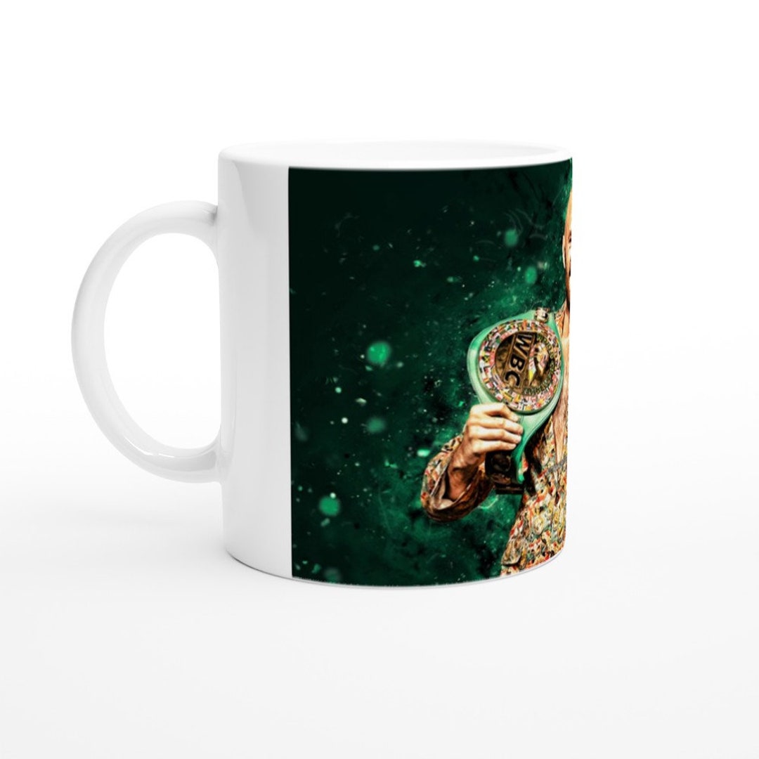 Boxing Tyson Fury Ceramic Mug, Boxing Art Customized Coffee Cup Cup ...