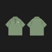 Oversized Polo Shirt Template Tech Pack Streetwear Vector Template ...
