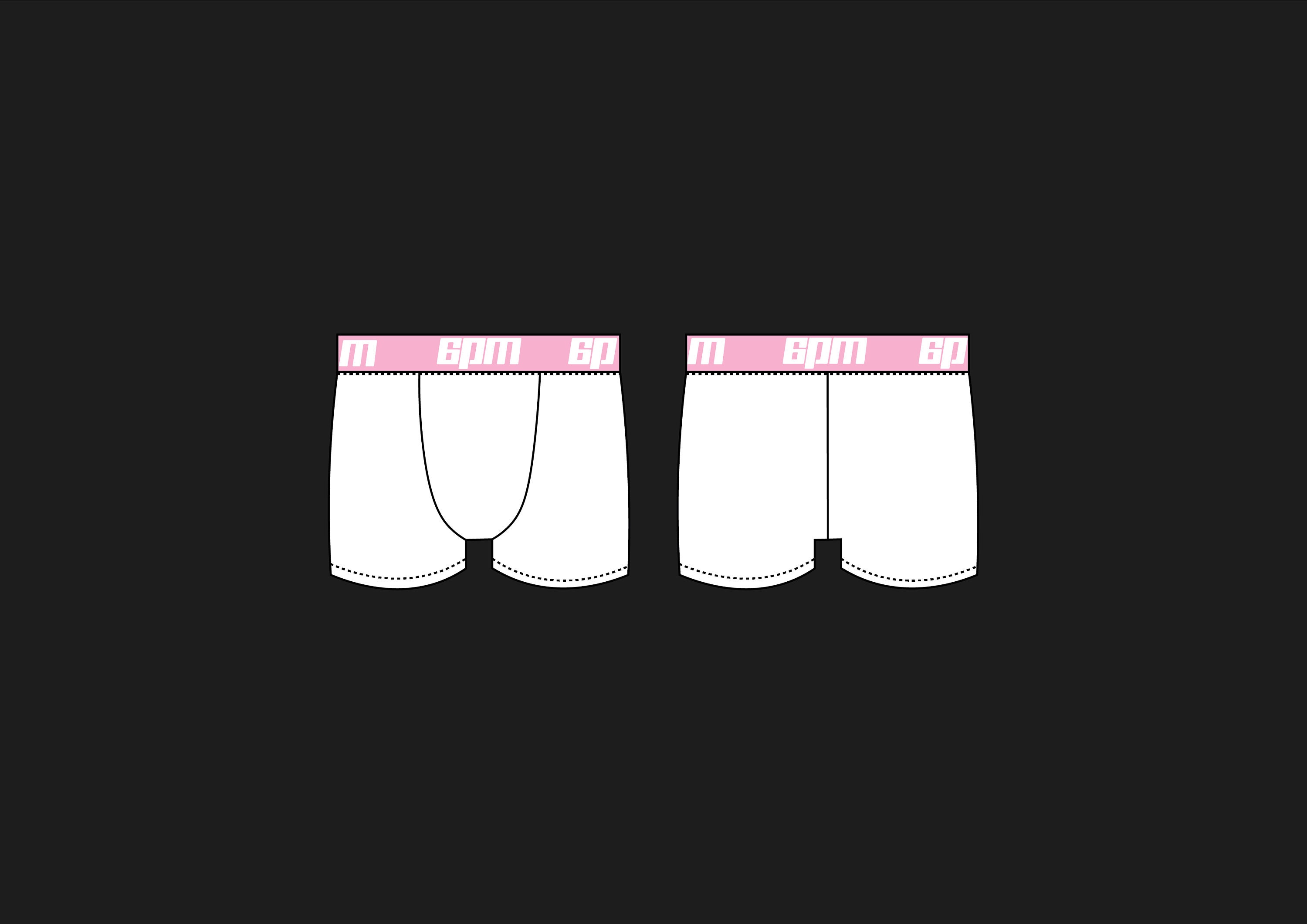 Boxer Shorts Template Tech Pack Streetwear Vector Template Illustrator ...