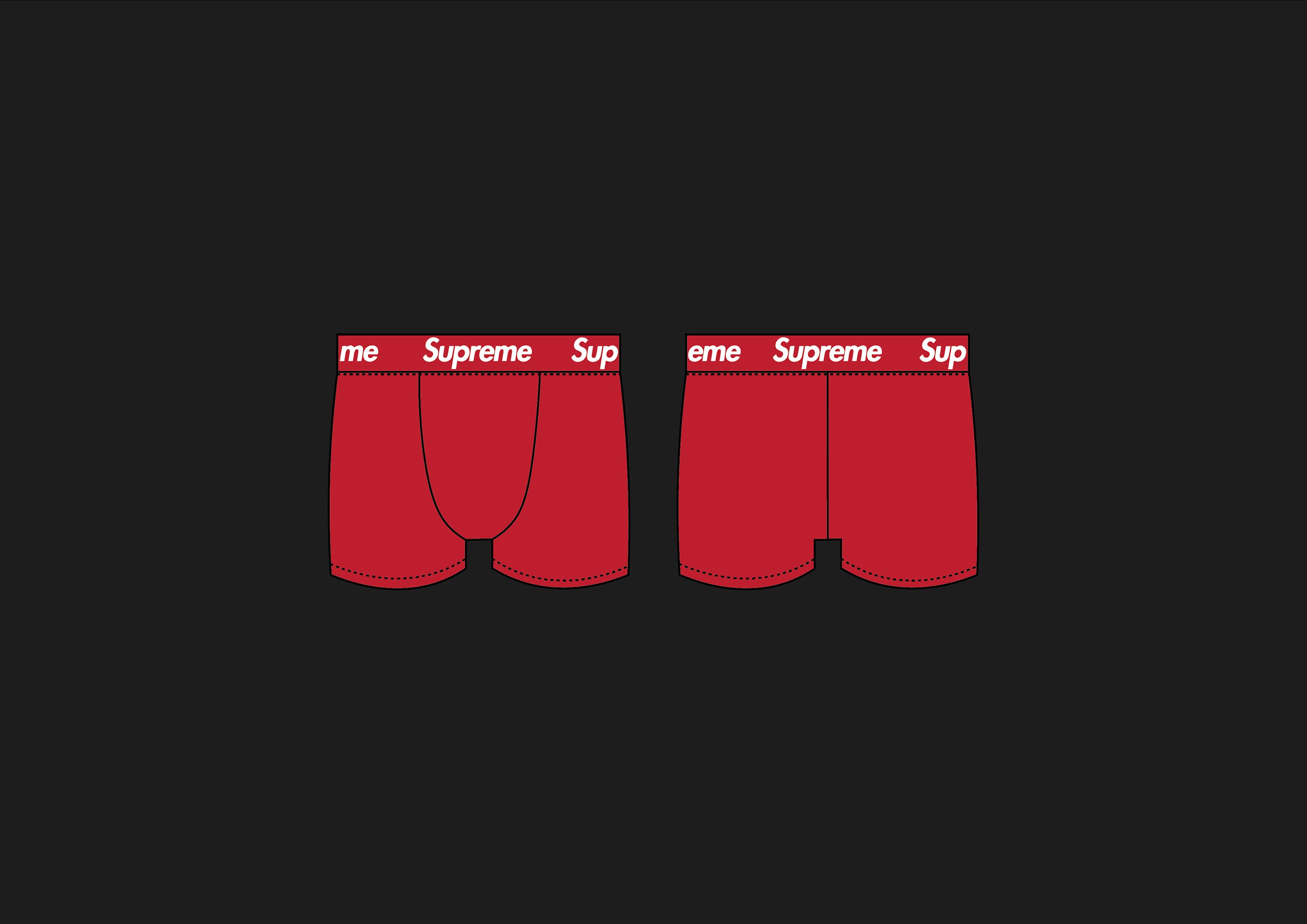 Boxer Shorts Template Tech Pack Streetwear Vector Template Illustrator ...