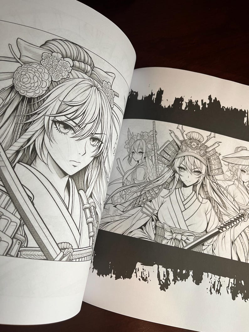 SHOGUN – Anime Girl Waifu Coloring Book - Etsy