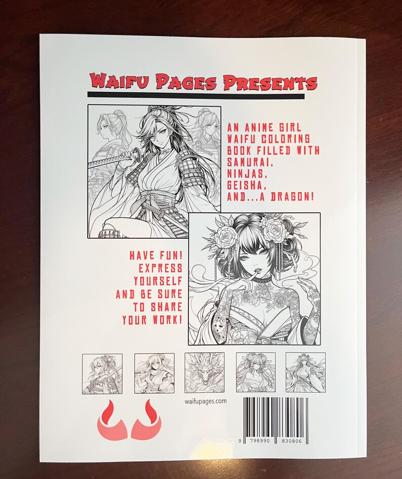 SHOGUN – Anime Girl Waifu Coloring Book - Etsy