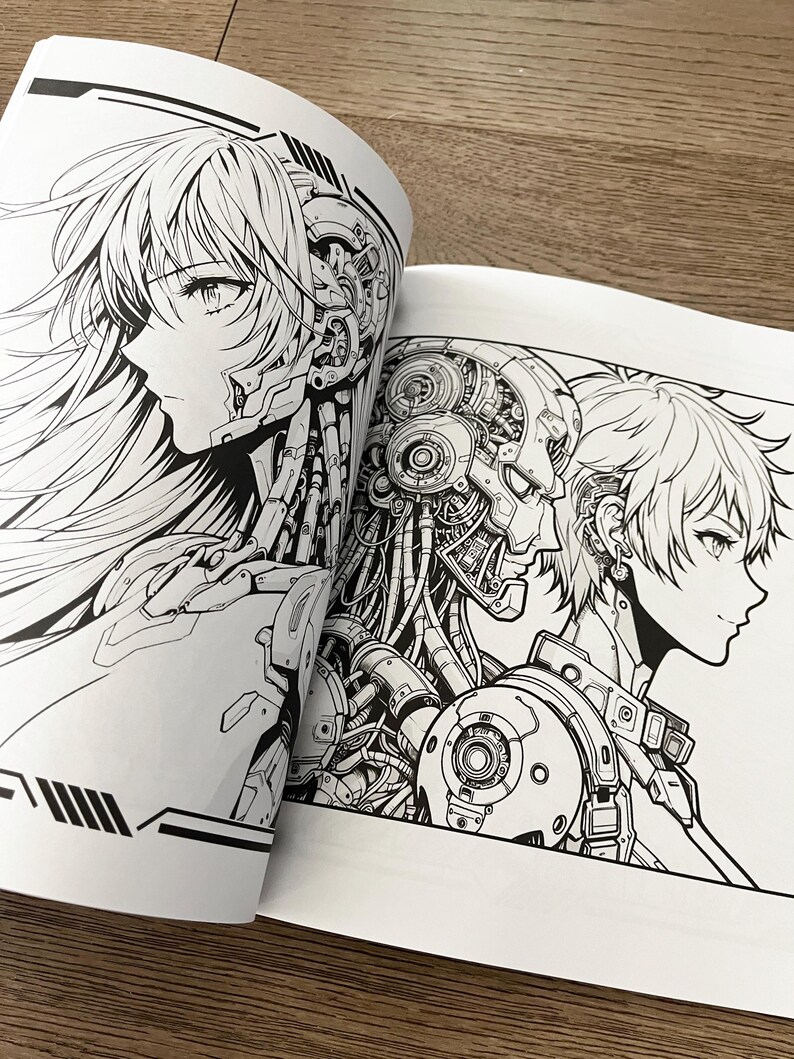 Cyborg Ahegao Revolution – Anime Girl Waifu Coloring Book - Etsy