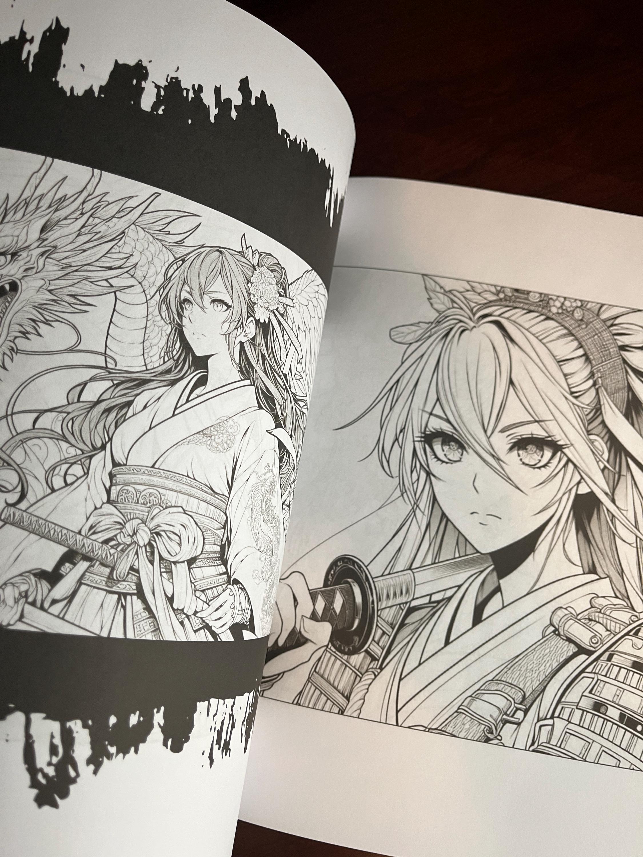 SHOGUN – Anime Girl Waifu Coloring Book - Etsy