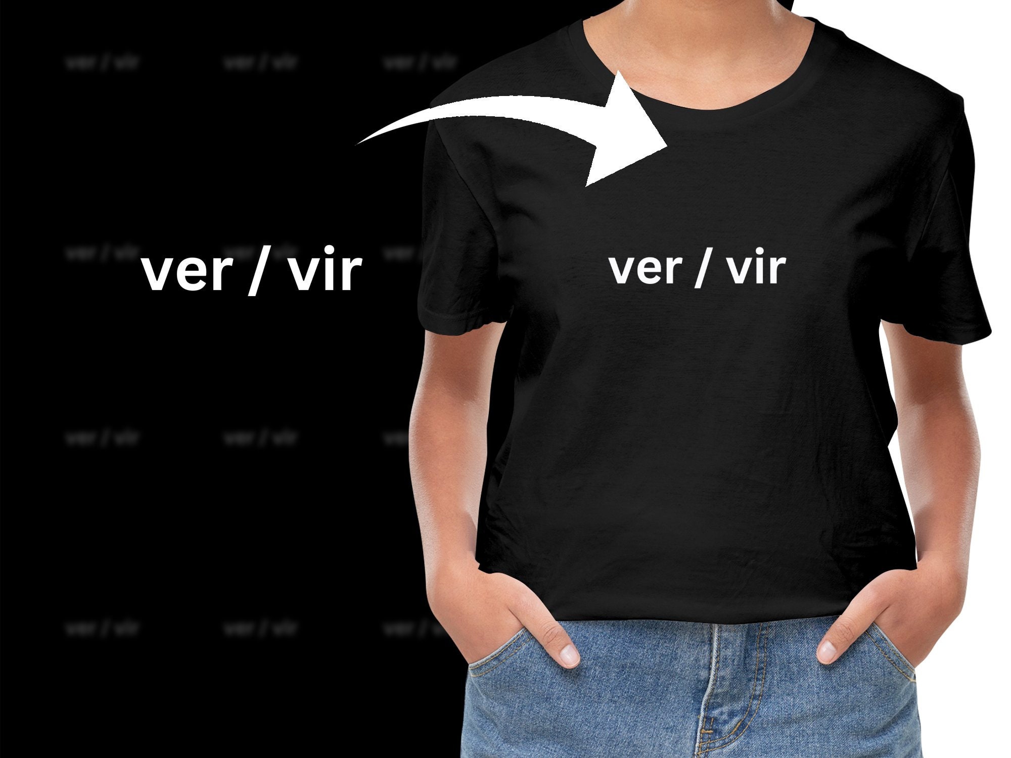 Ver/vir Pronouns PNG - Digital Download Pronoun Image - Gender Identity ...