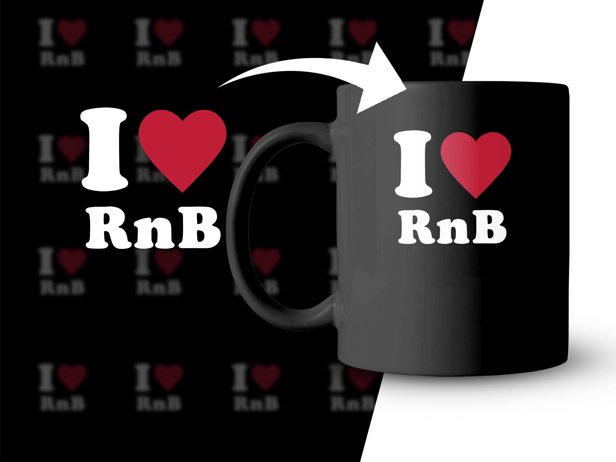 I Love Rnb SVG, I Love Rnb Png, Pdf, Svg, Eps, Cut File, Cricut ...