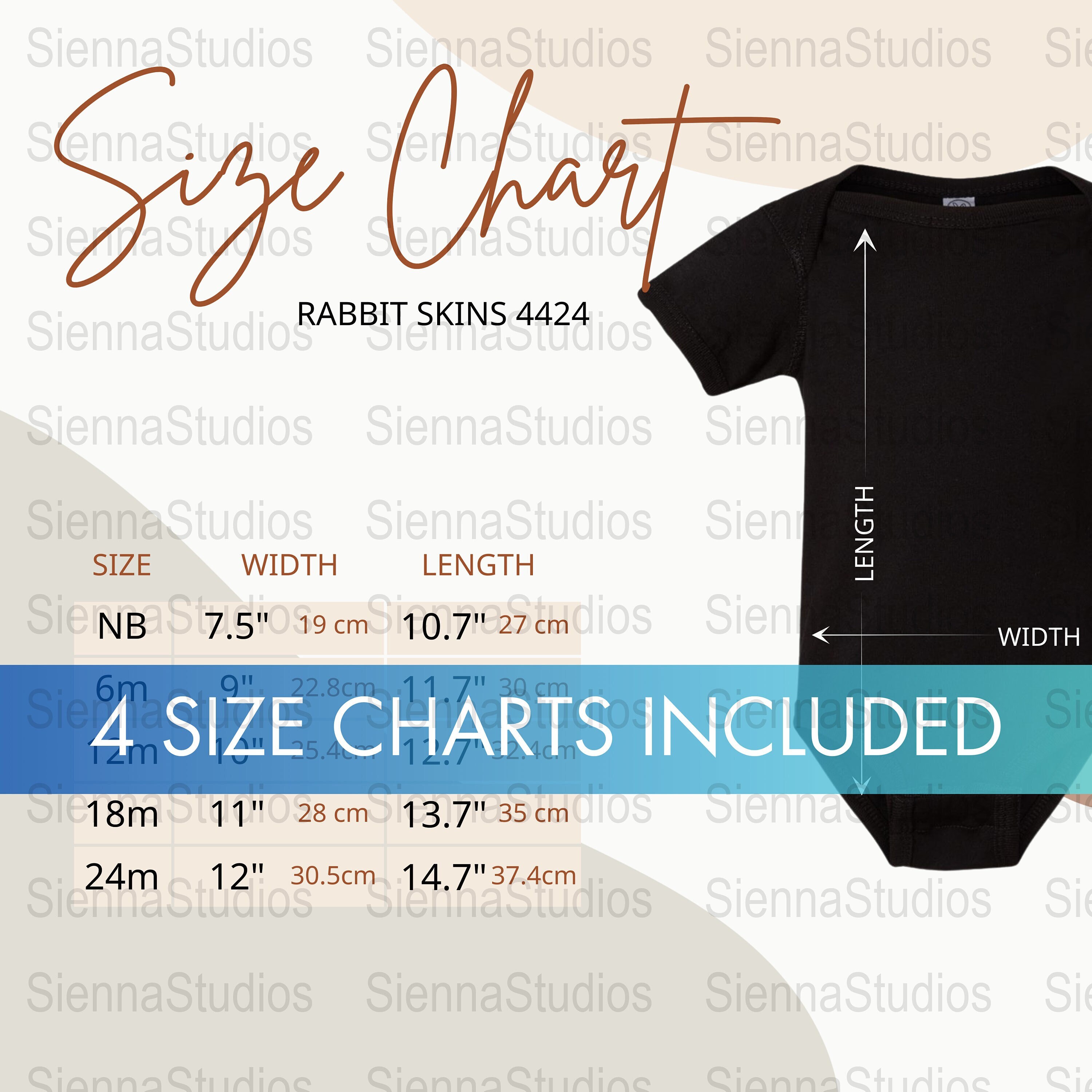 Rabbit Skins 4424 Size Chart Mockup Size Chart for Rabbit Skins 4424 ...