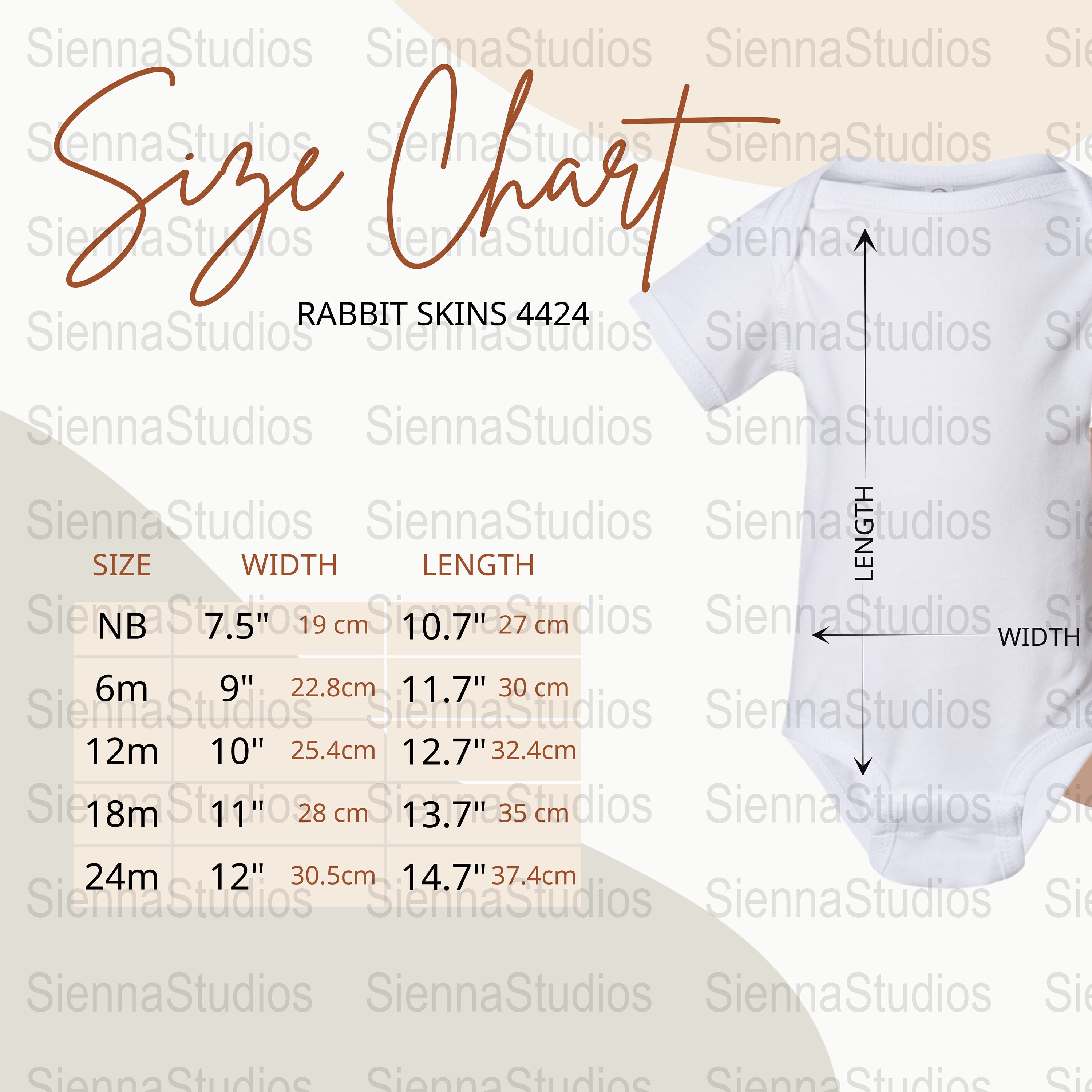 Rabbit Skins 4424 Size Chart Mockup Size Chart for Rabbit Skins 4424 ...