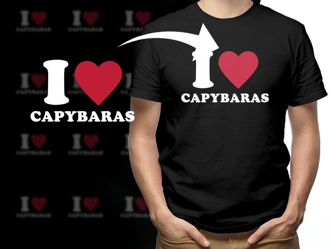 I Love Capybaras PNG, Capybara Lover Wall Art PNG | Digital Download ...