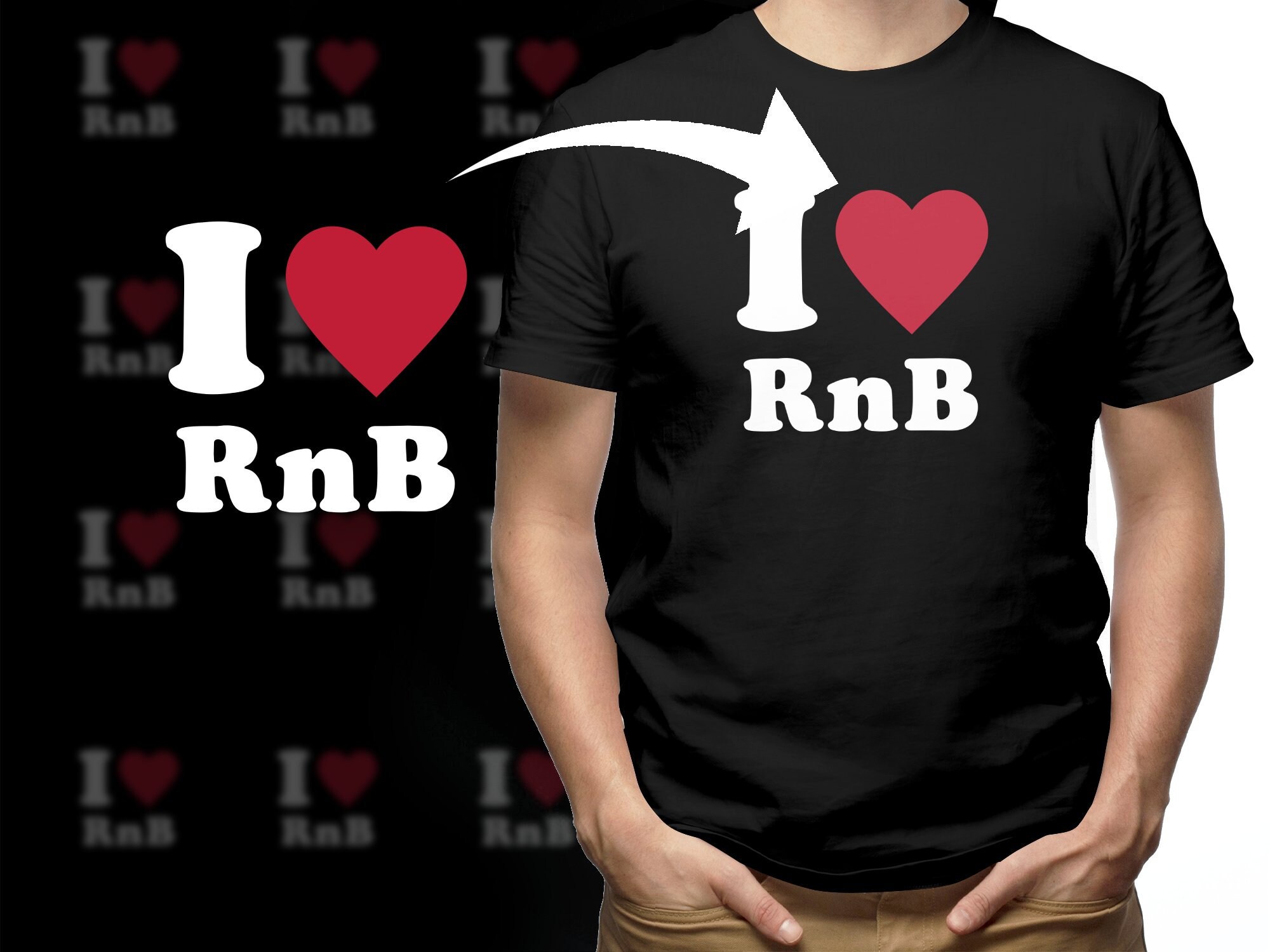 I Love Rnb SVG, I Love Rnb Png, Pdf, Svg, Eps, Cut File, Cricut ...