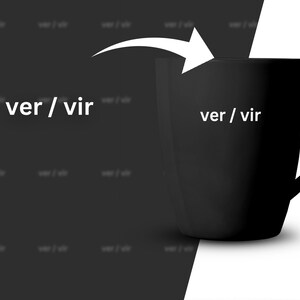 Ver/vir Pronouns PNG Digital Download Pronoun Image Gender Identity Art ...