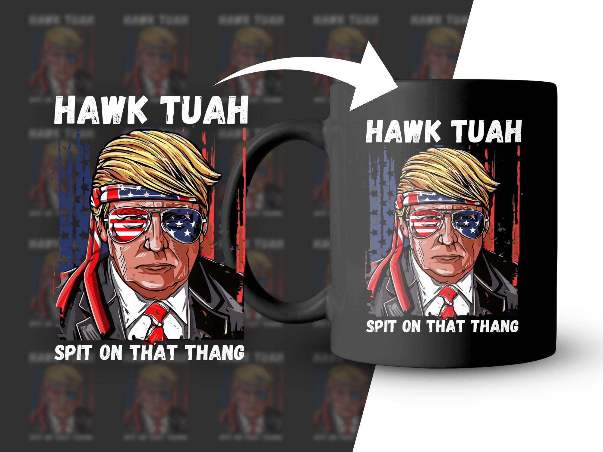 Hawk Tuah Spit on That Thang PNG Funny Hawk Tuah Trump PNG Digital ...