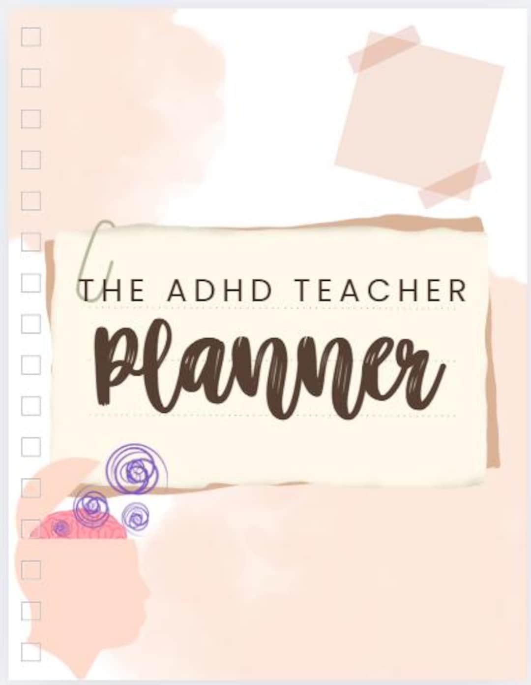 ADHD Digital Teacher Planner | Printable PDF for Neurodivergent ...