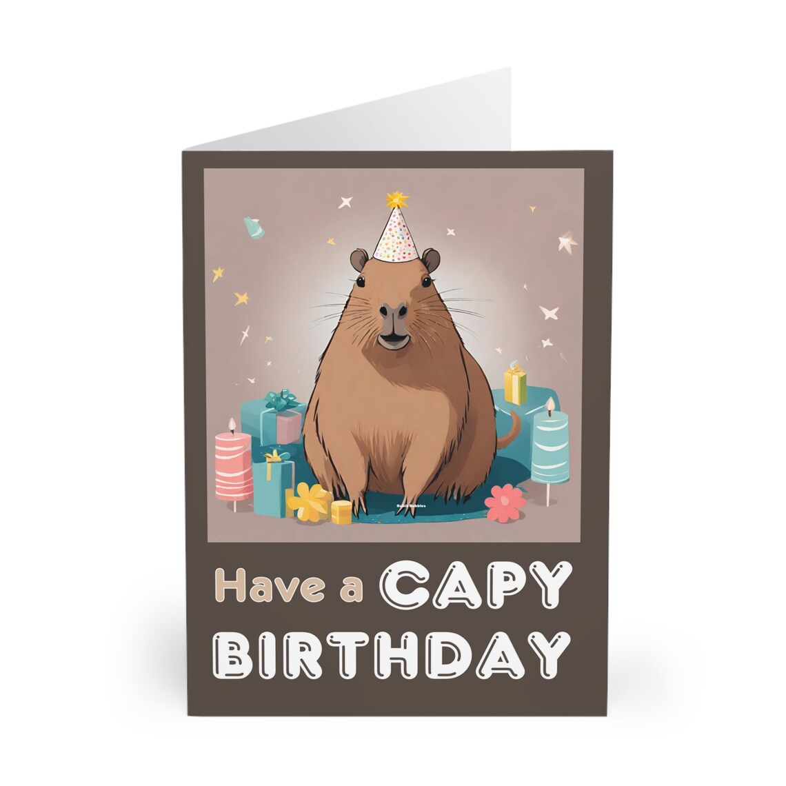 Capybara 'capy Birthday' Greeting Cards 5 Pack - Etsy