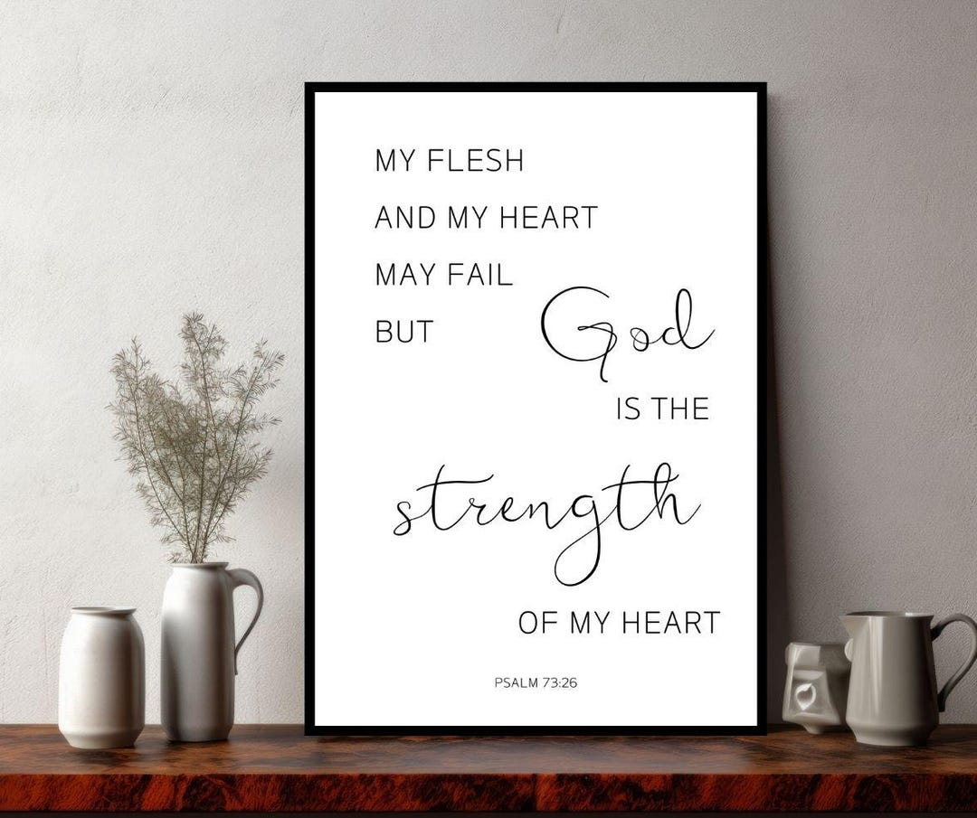 Psalm 73:26 | God is the Strength of My Heart | Bible Verse Home ...