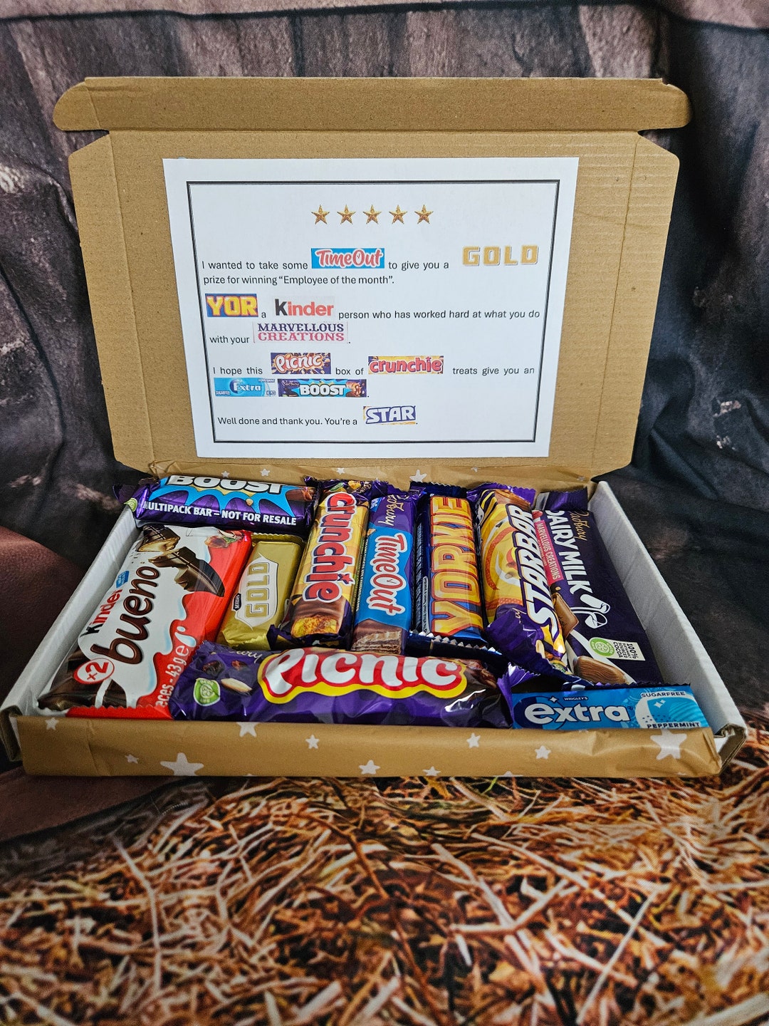 Employee of the Month Sweet Treat Award Monthly Employee Award Gifts ...