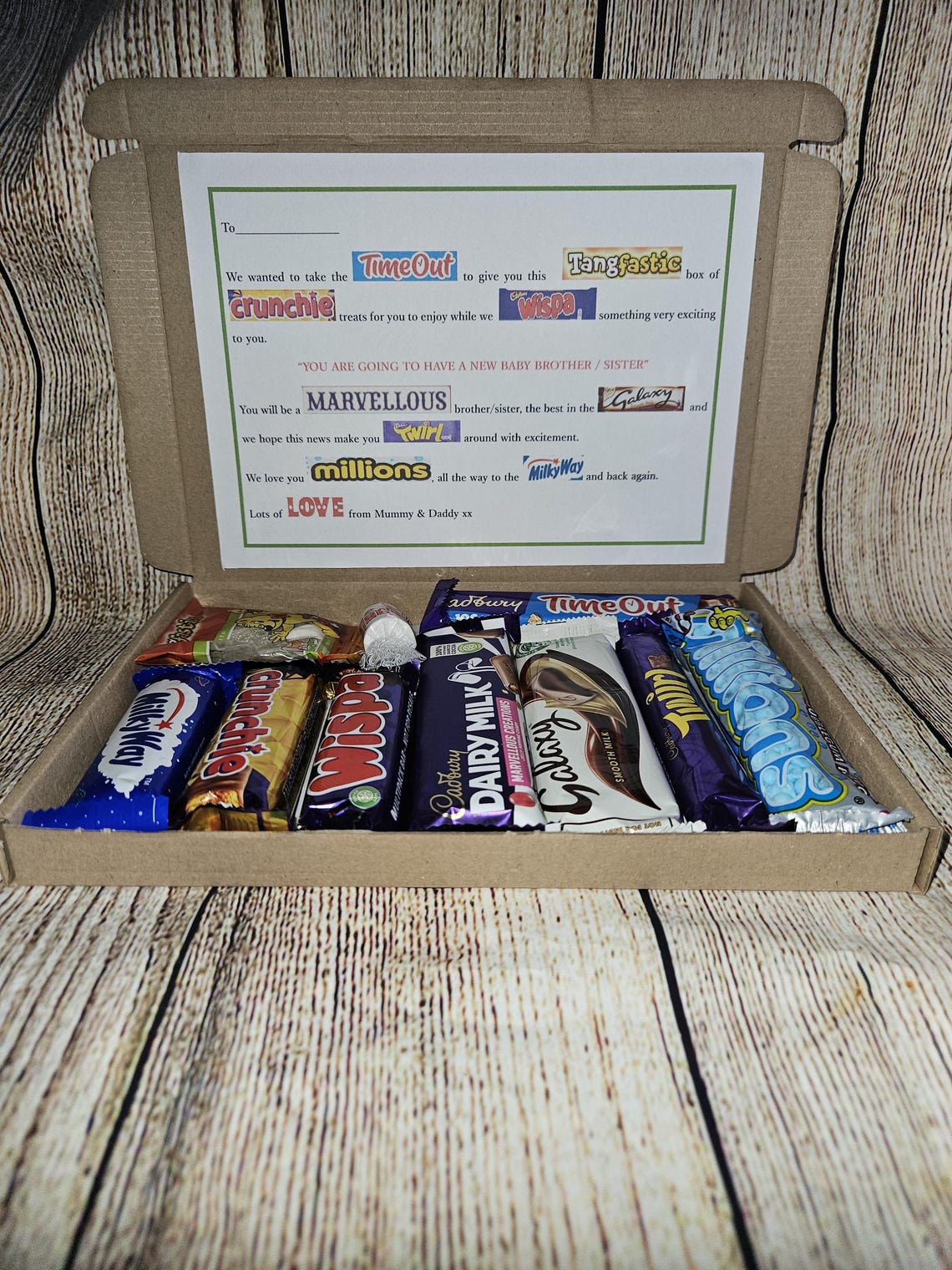 New Baby Sibling | Congratulations Treat Box | Sweet Gift for New ...