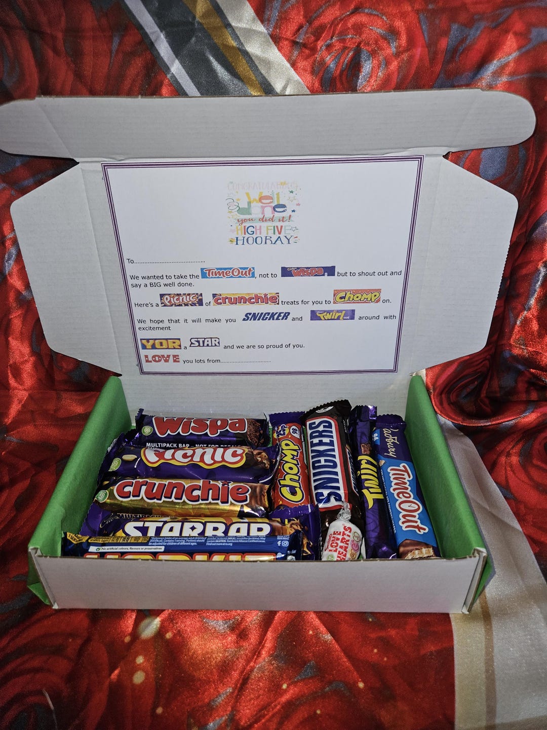 Well Done Sweet Treat Box Congratulations Sweet Gift Graduation Job ...