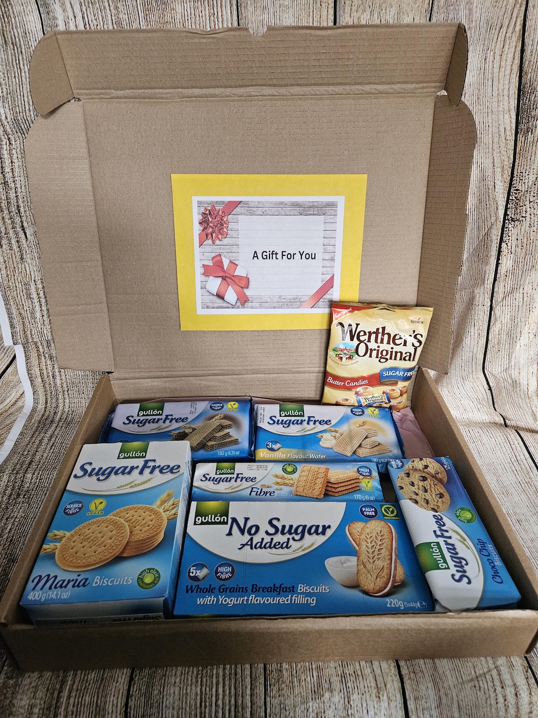 Diabetic Biscuit Treat Hamper | Sugar-free Snacks Gift Basket ...