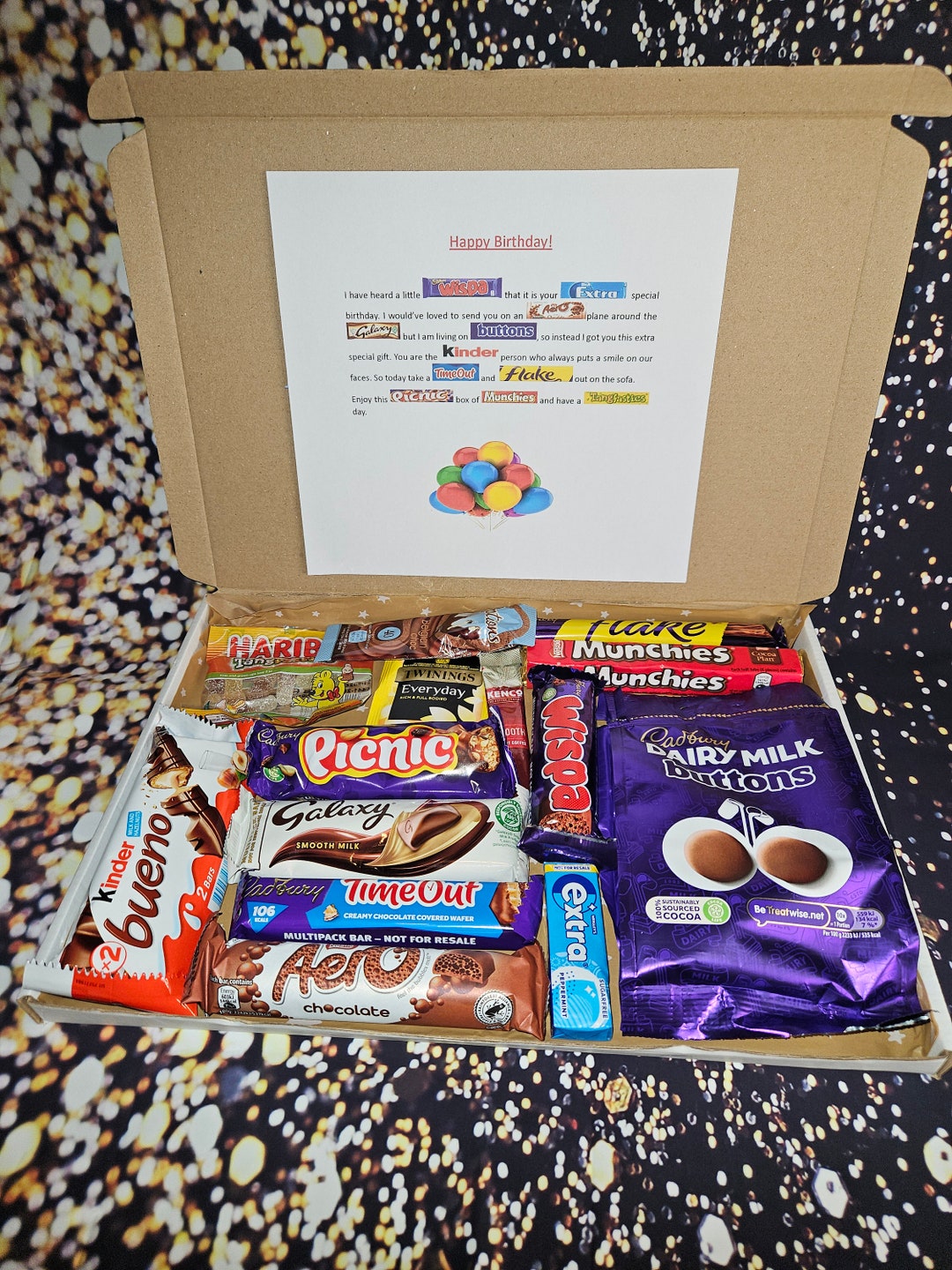Happy Birthday Chocolate Sweet Box Birthday Chocolate Gift Box Birthday ...