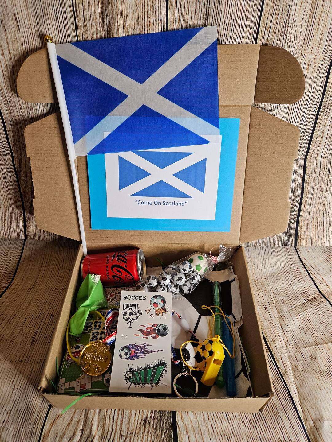 Scotland Football Supporters Box Football Fan Gifts Football Football ...