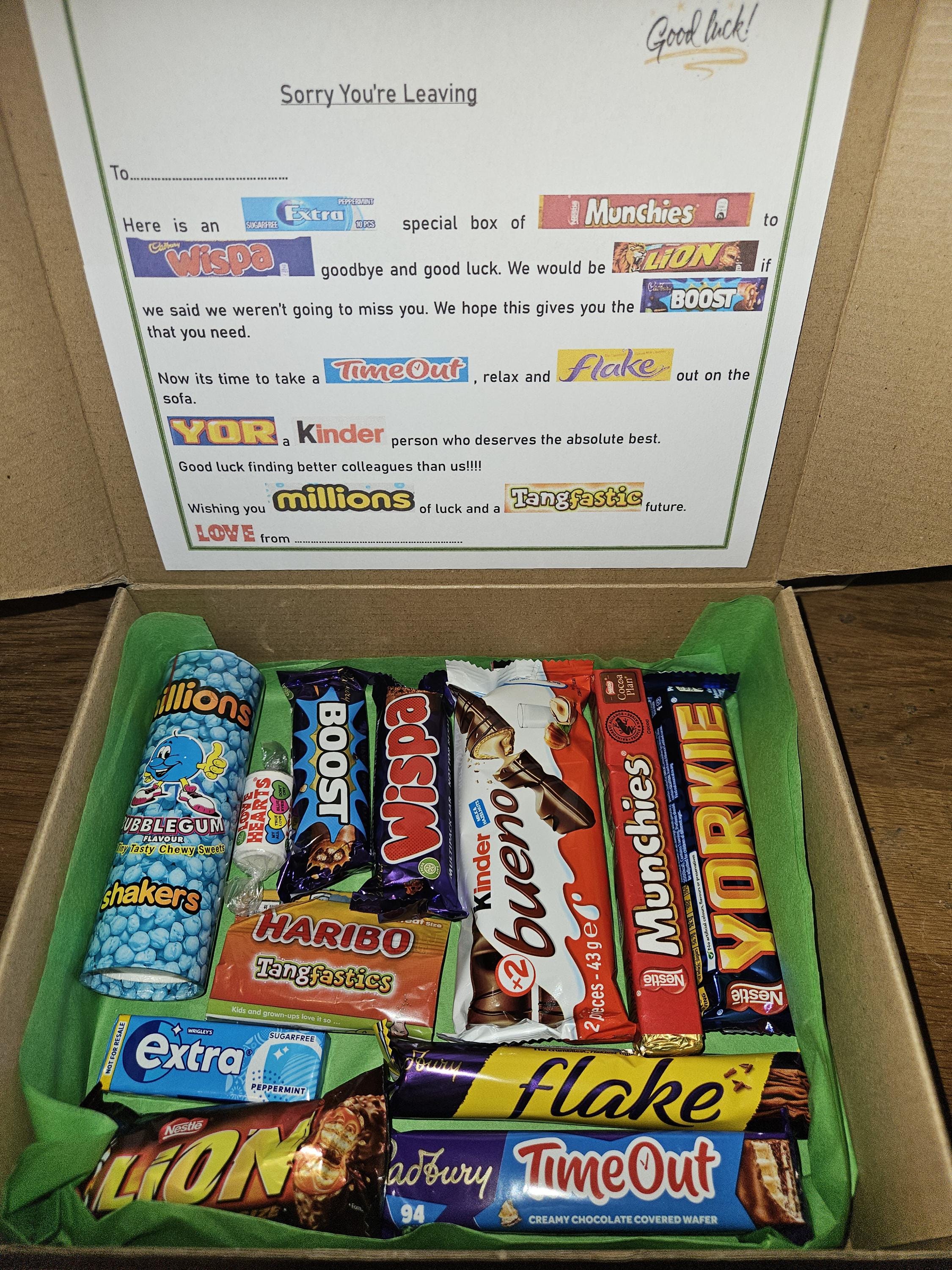 Sorry You're Leaving Sweet Box | Leaving Gift Sweet Box | Farewell Gift ...