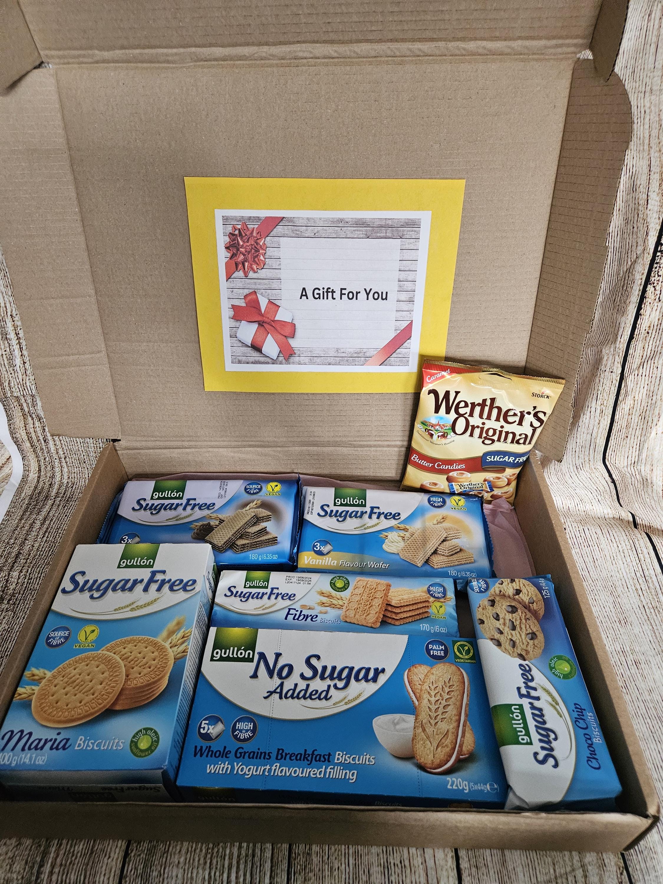 Diabetic Biscuit Treat Hamper | Sugar-free Snacks Gift Basket ...