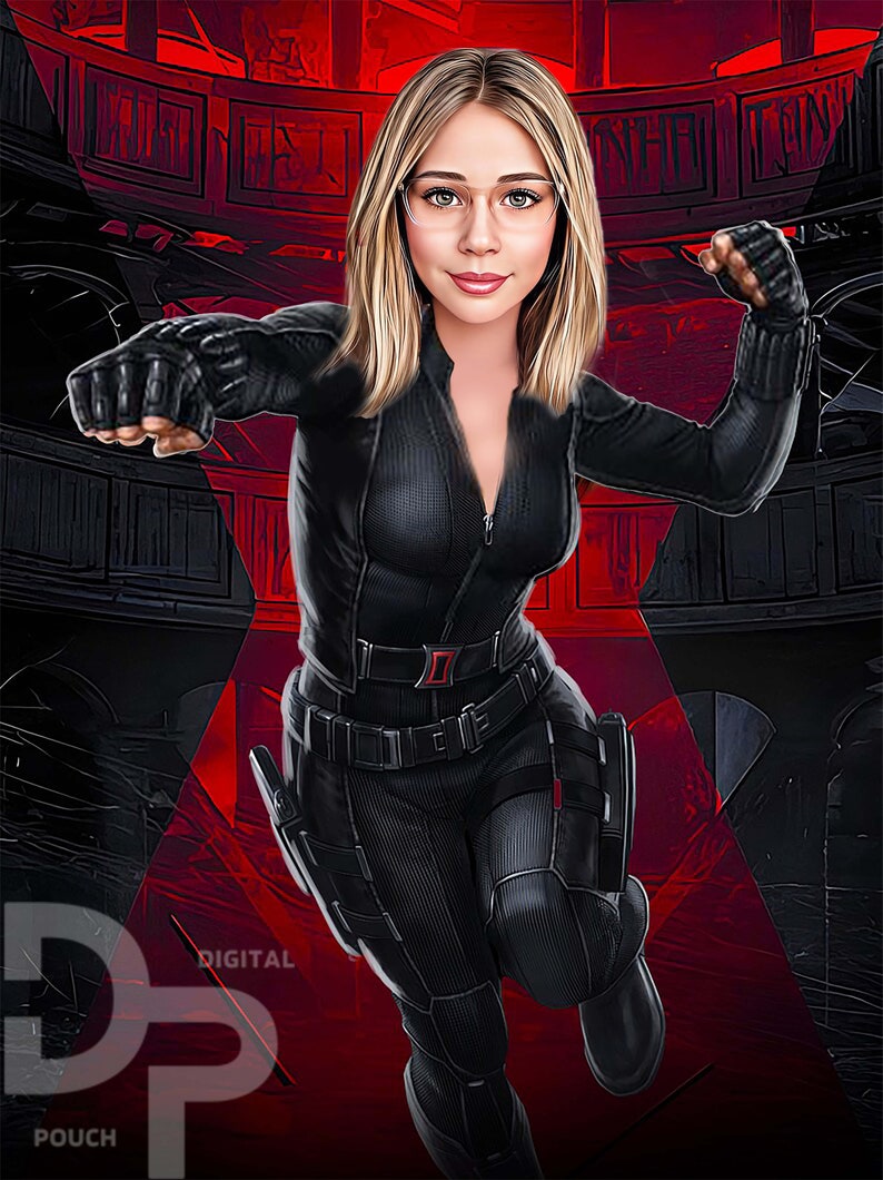 Custom Female Superhero Portraits and Heroic Portrait, Transform Your ...