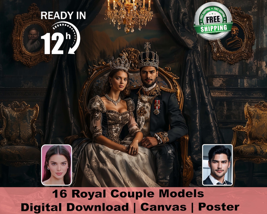 Custom Victorian Royal Portrait From Photo, Renaissance Portrait, Turn ...