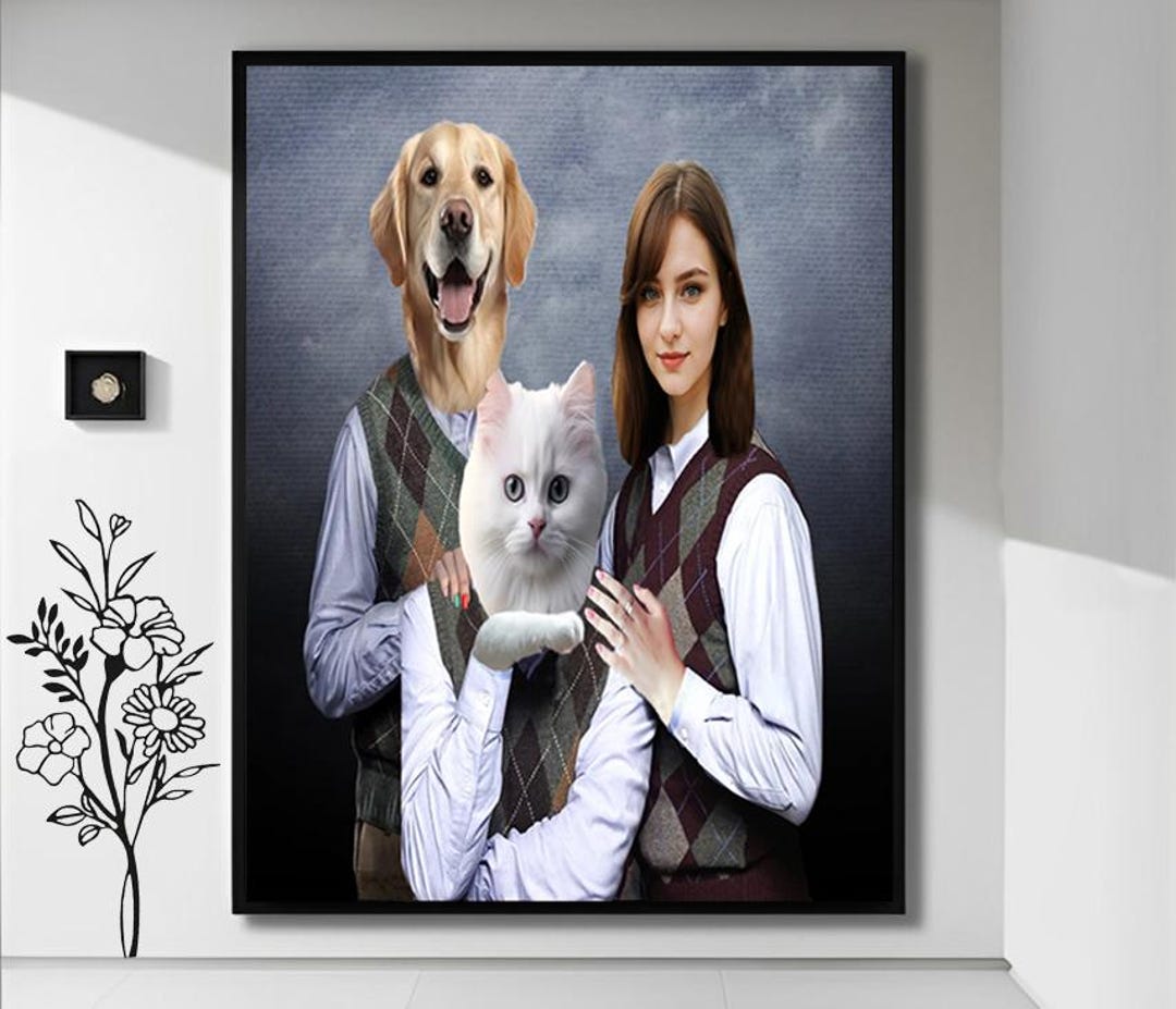 3 Person Step Brothers Family Portrait | Funny Portrait | Family Gift ...