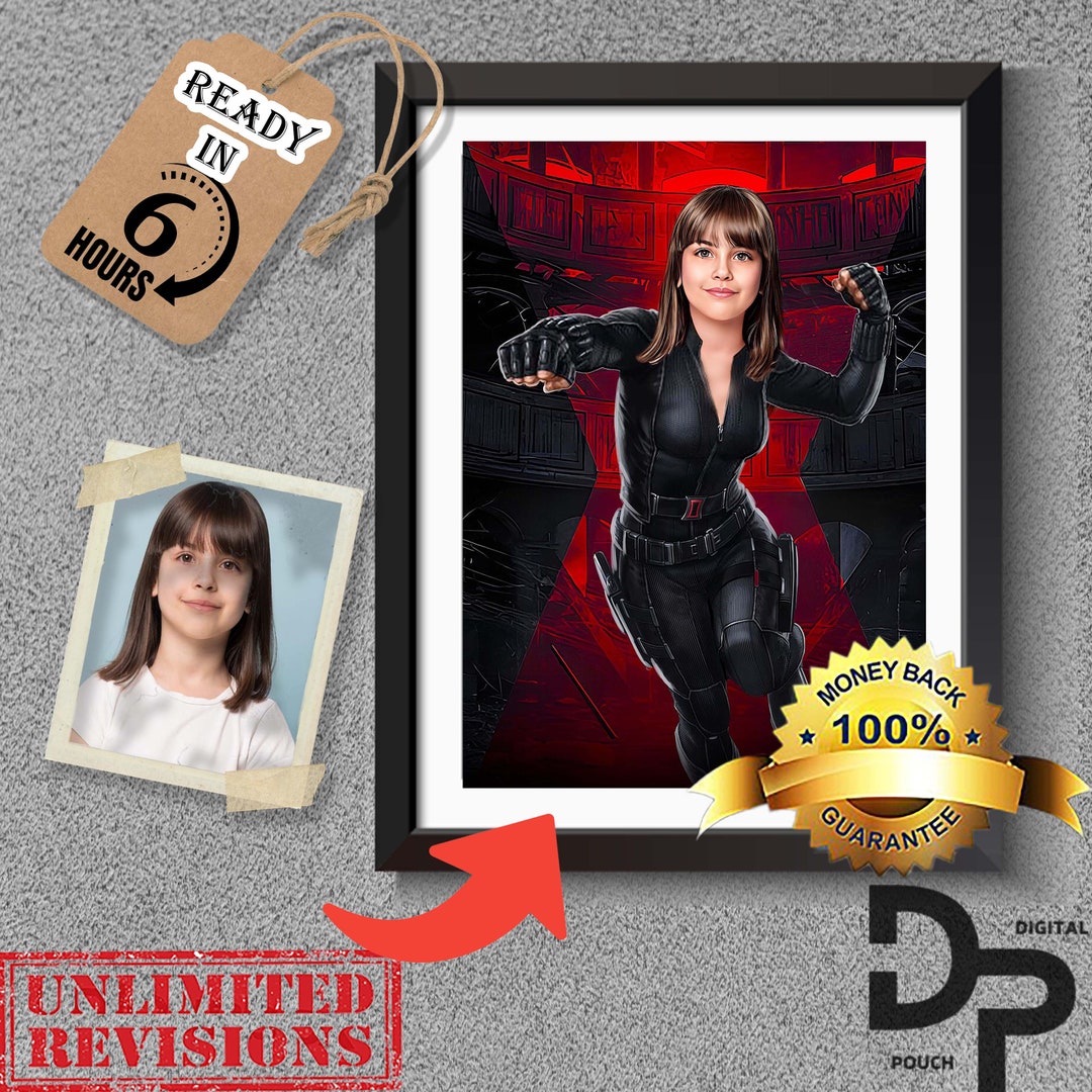 Custom Female Superhero Portraits and Heroic Portrait, Transform Your ...