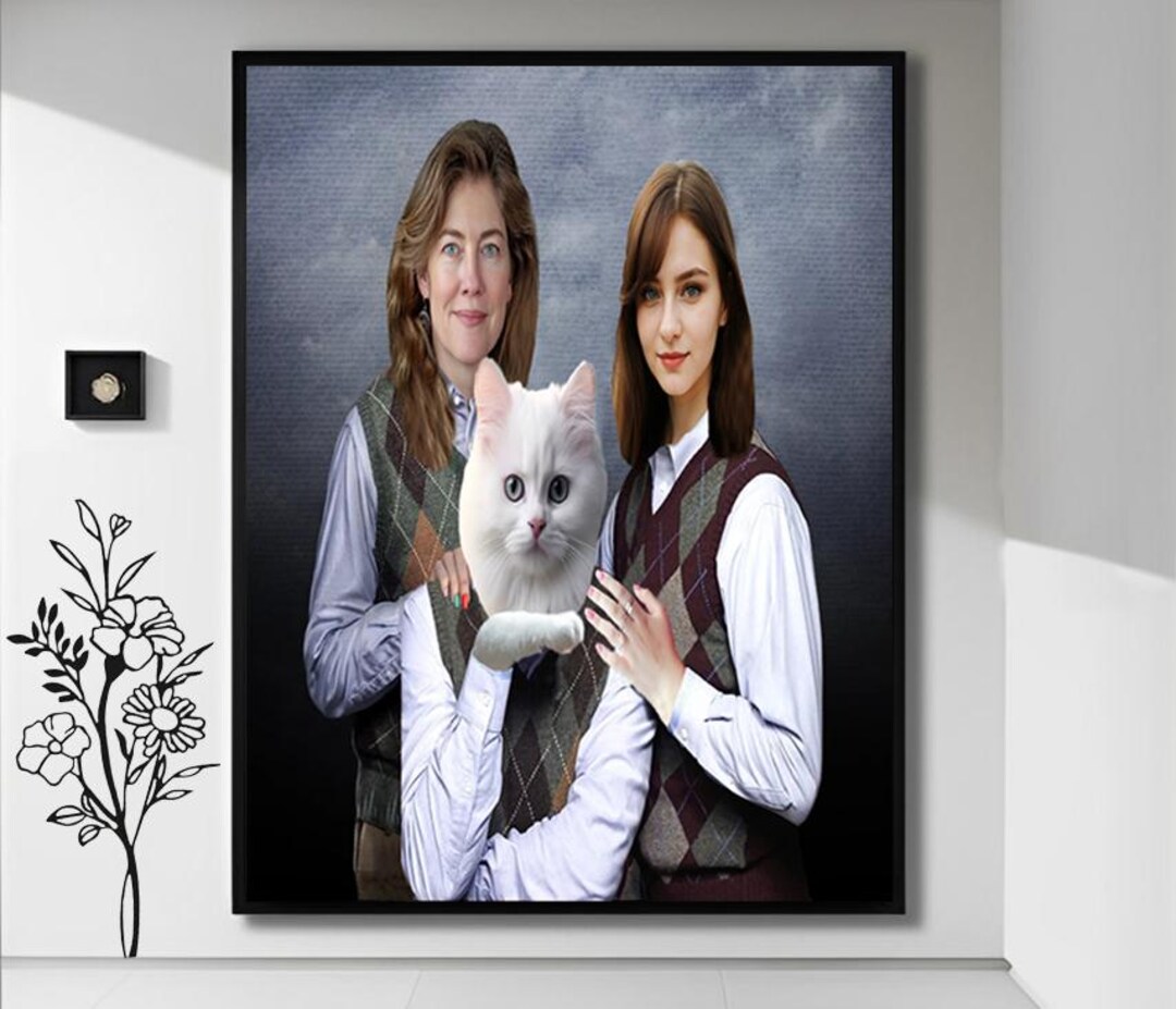 3 Person Step Brothers Family Portrait | Funny Portrait | Family Gift ...