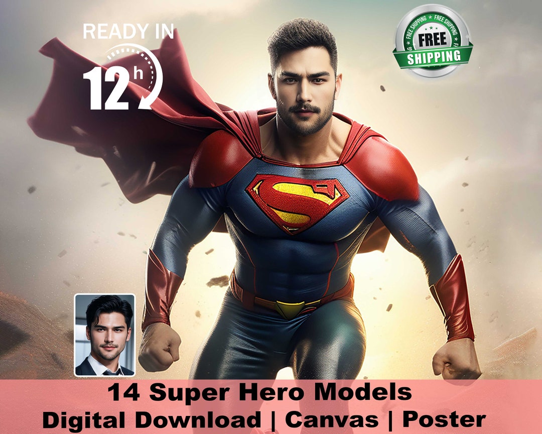 Customized Superhero Portraits Your Heroic Alter Ego Get Custom ...