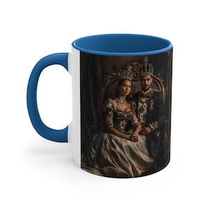 Personalised King and Queen Mug From Your Photos, Turn Me Royal King ...