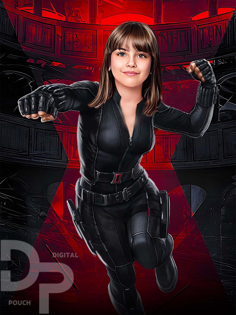 Custom Female Superhero Portraits and Heroic Portrait, Transform Your ...