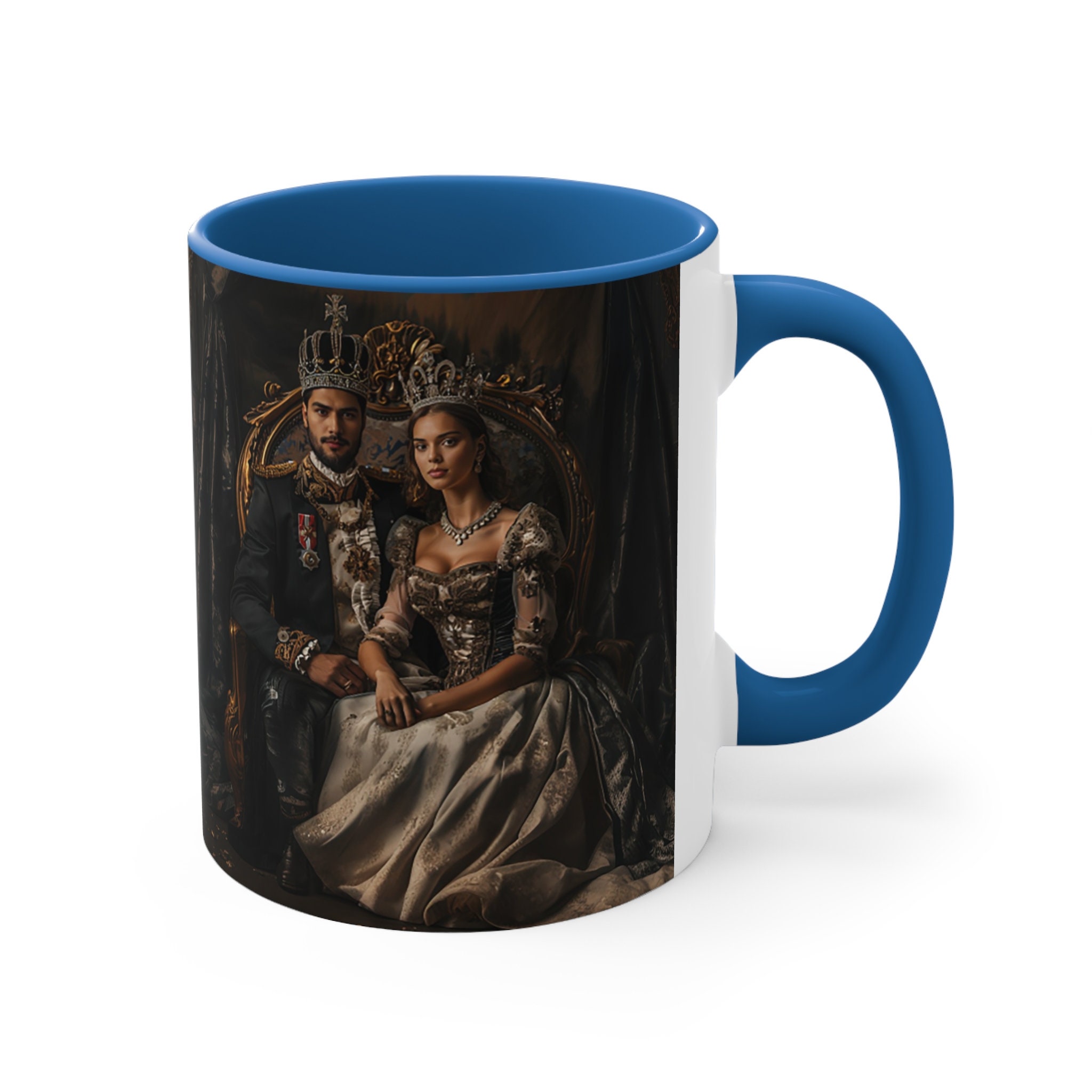 Personalised King and Queen Mug From Your Photos, Turn Me Royal King ...