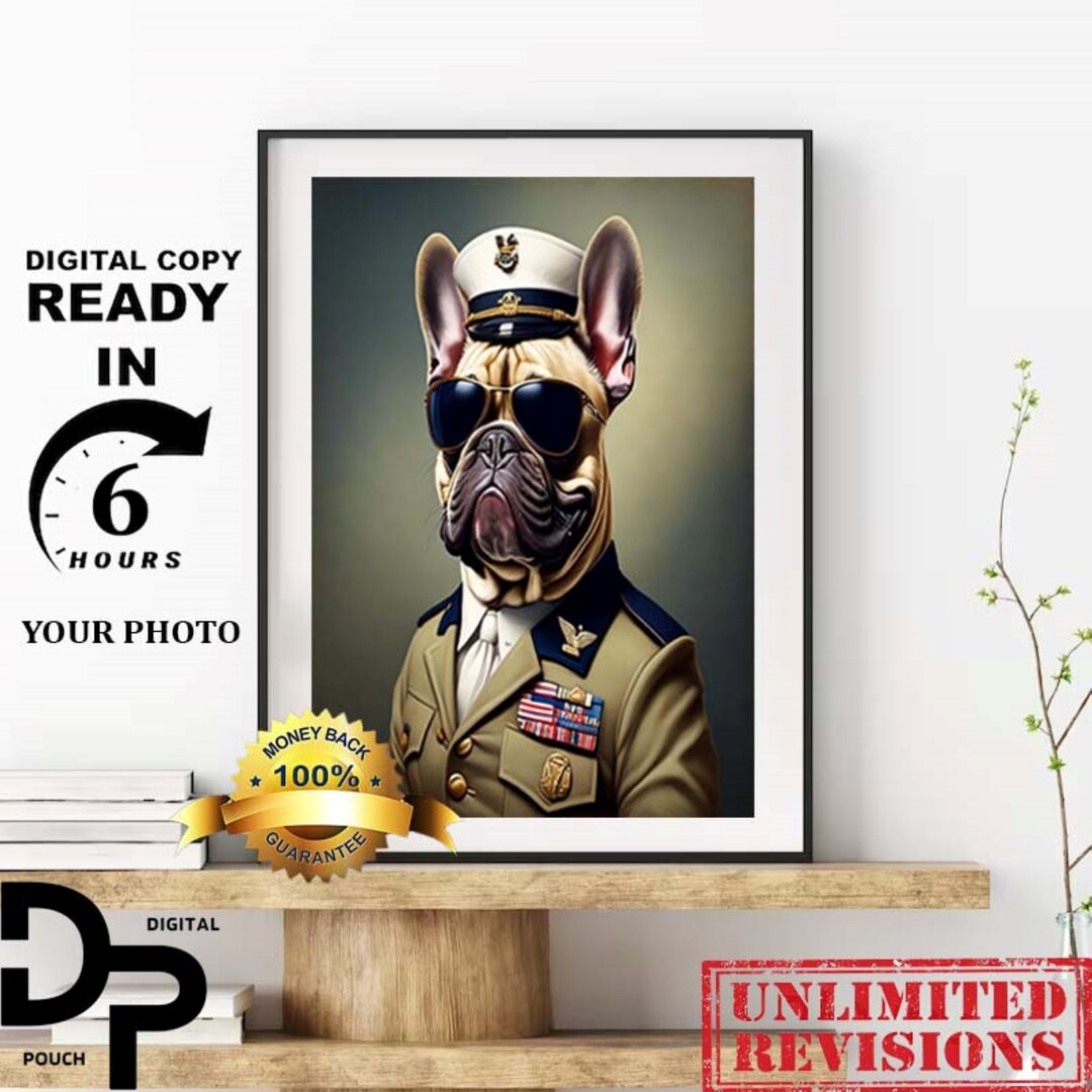 Customised Police Pet Portrait's, Police Pet Poster Portrait, Unique ...