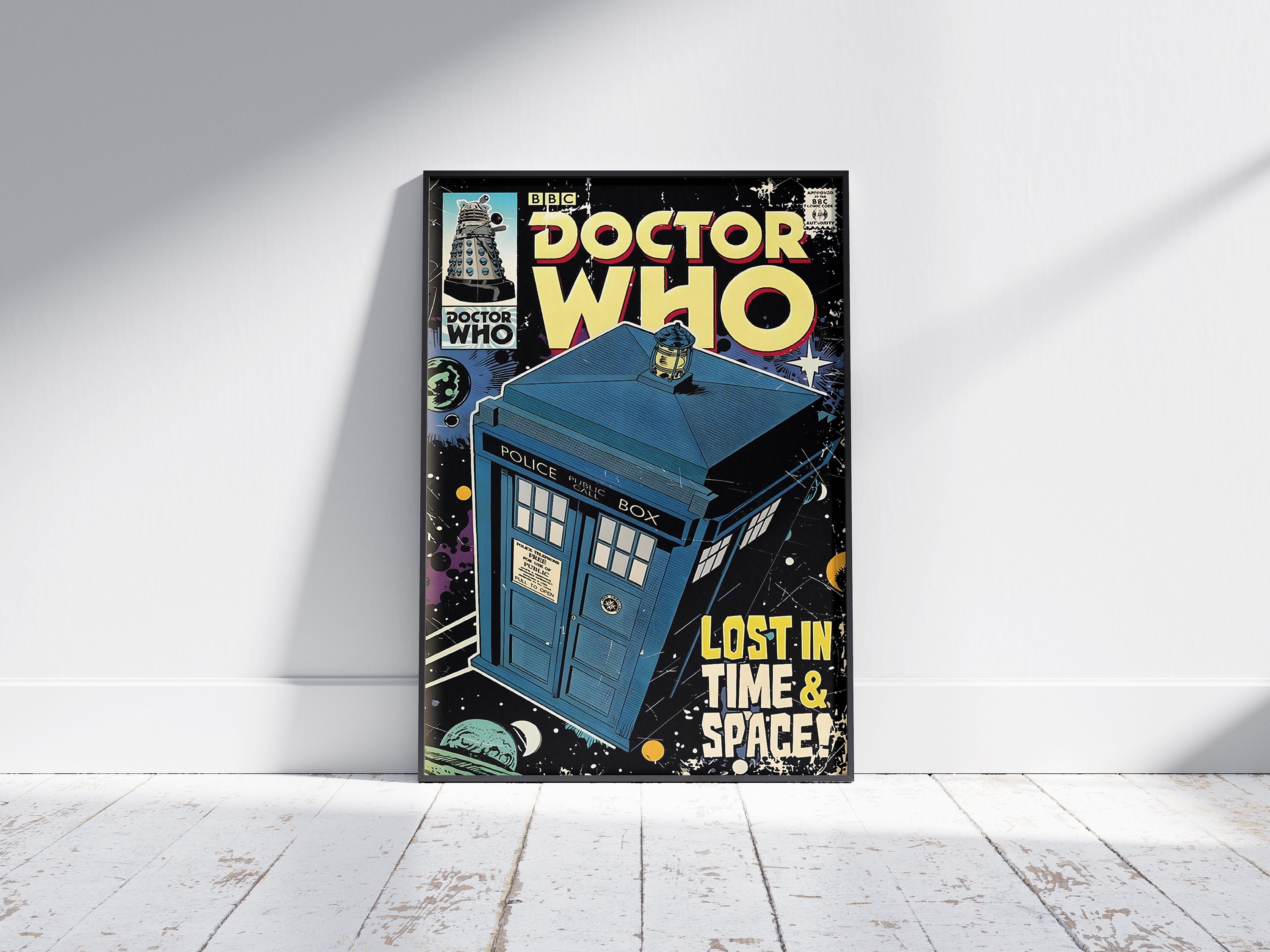 Tardis Doctor Who Movie Poster, Tardis Comic Film Print sold by ...