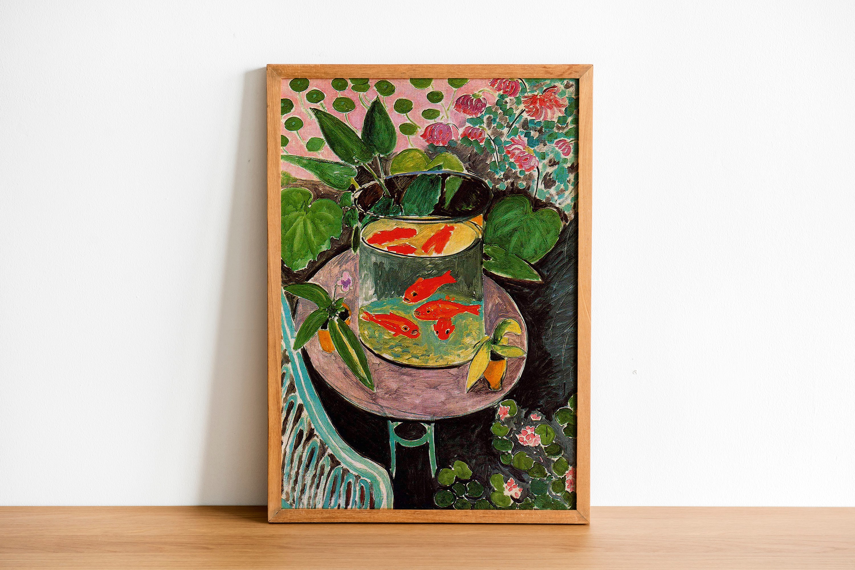 Henry Matisse Goldfish Modernist Fish Painting Fauvist Animal Still ...