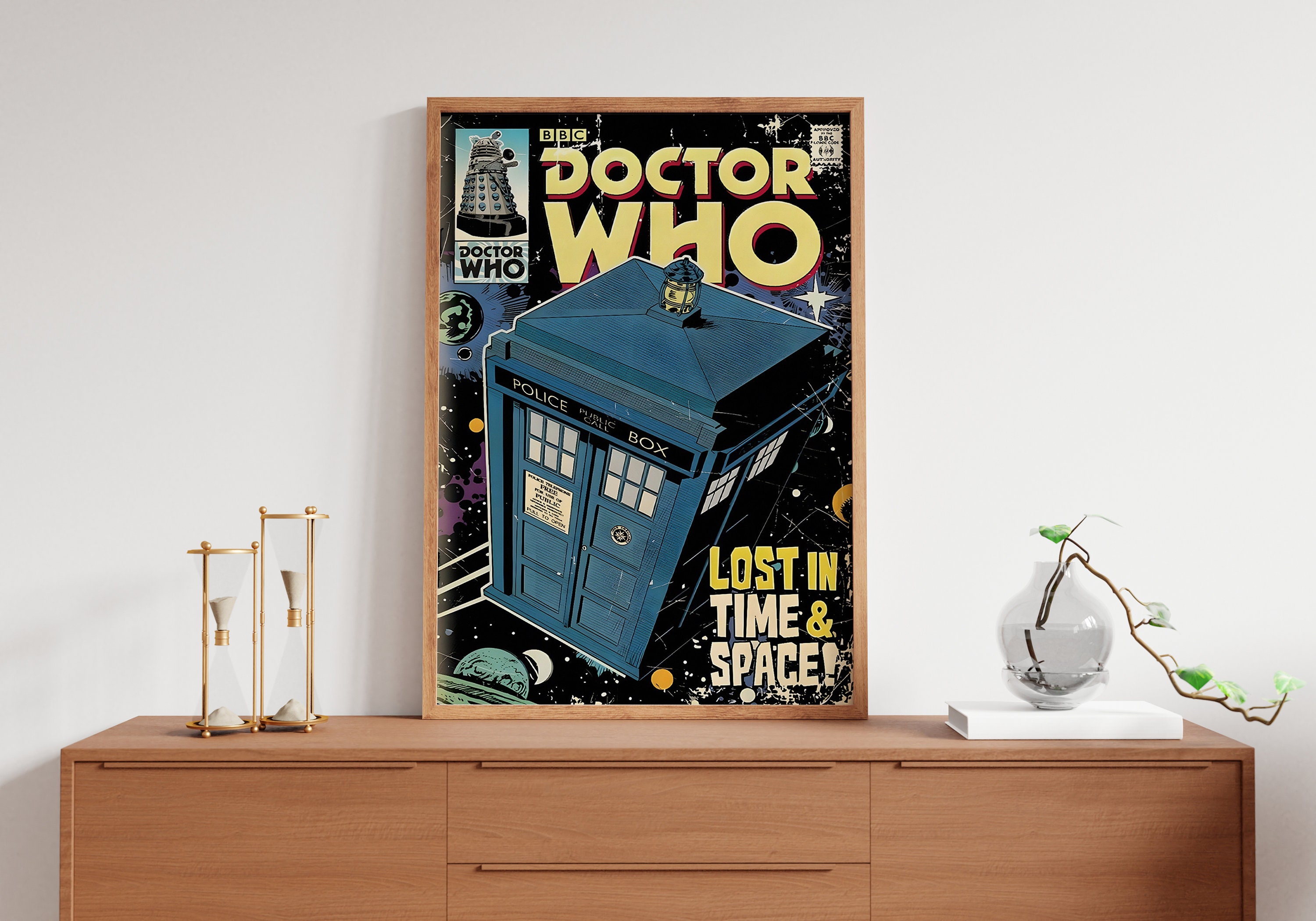 Tardis Doctor Who Movie Poster, Tardis Comic Film Print sold by ...
