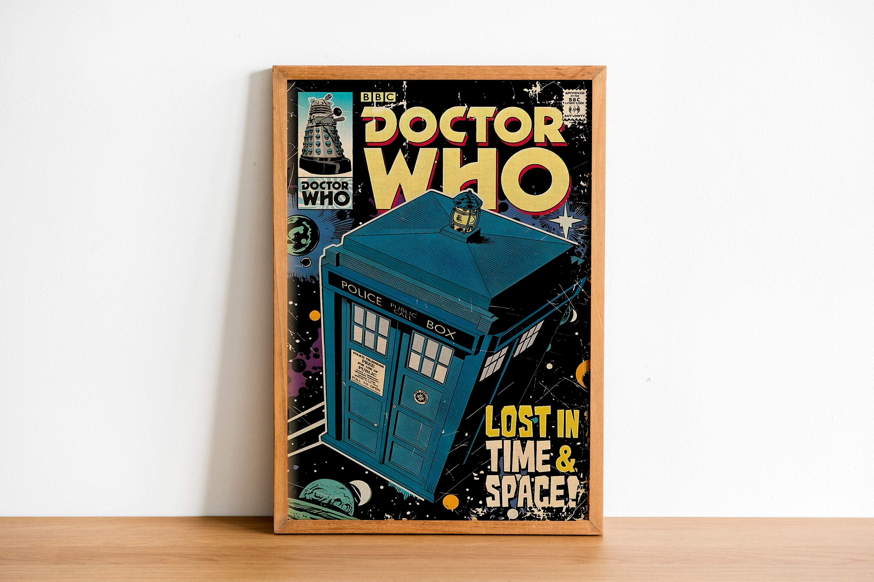 Tardis Doctor Who Movie Poster, Tardis Comic Film Print sold by ...