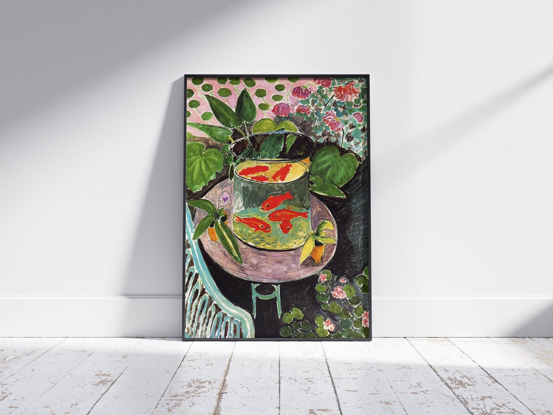 Henry Matisse Goldfish Modernist Fish Painting Fauvist Animal Still ...