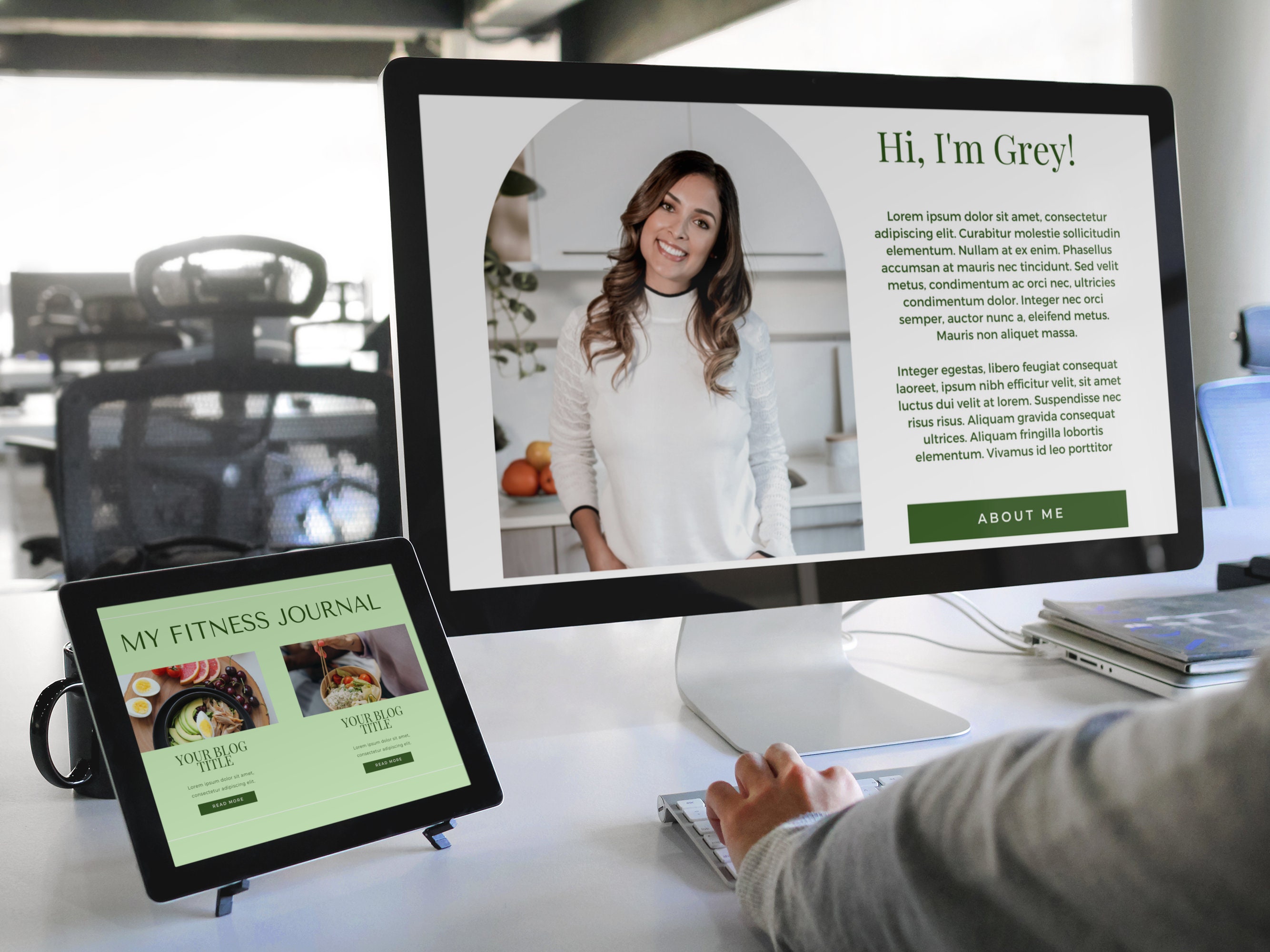 Health Coach Website Template Canva Professional, Easy-to-use ...