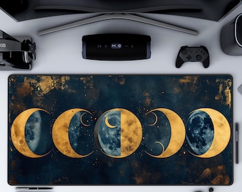 Magical Moon Mousepad, Boho Moon, Mystic Moon Mousepad, Gift for Moon ...