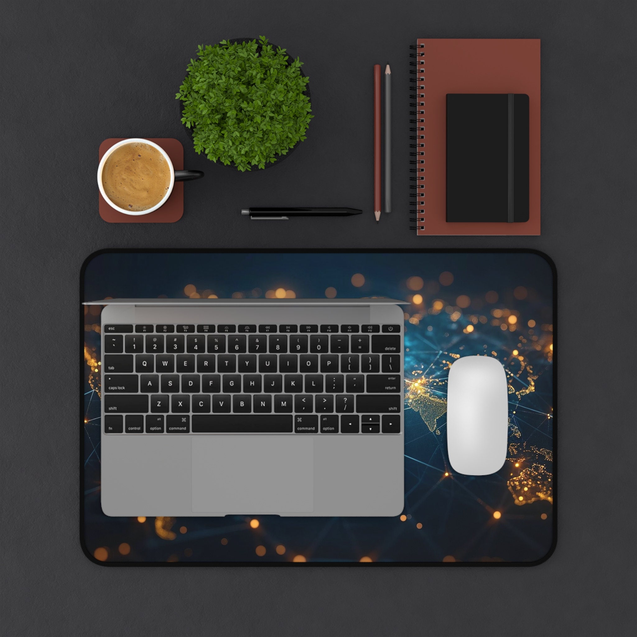 Sleek World Map Desk Mat, World Map Mouse Pad, Gaming Mouse Mat ...